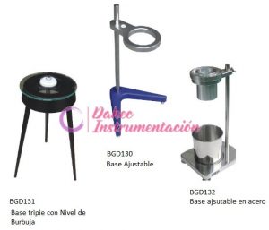 Base para copas de viscosidad - DAHECINST